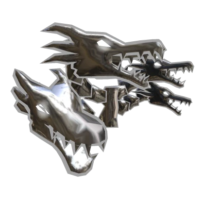Silver Dragon Heads | Roblox Item - Rolimon's