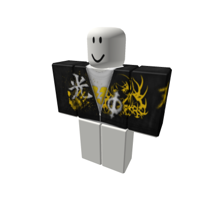 black & yellow vamp death zip ups - Roblox