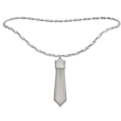 Mini Tie Chain Necklace - 1.0, White | Roblox Item - Rolimon's