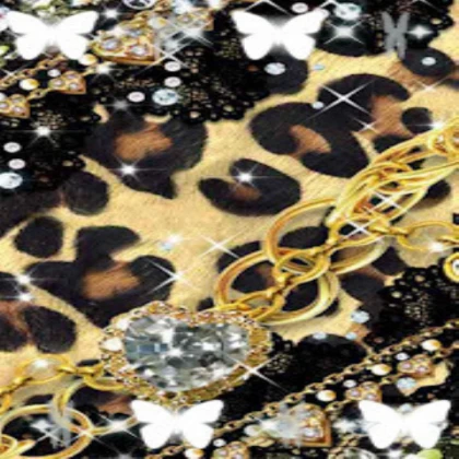 cute gyaru leopard rh pattern