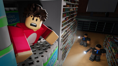 Bertahan Semalam di Toko Mega - Roblox