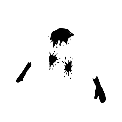 Splatter de Tinta - Preto - Roblox