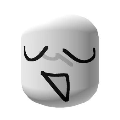 Smug Confiante Sly Goober Silly Face [Branco] - Roblox
