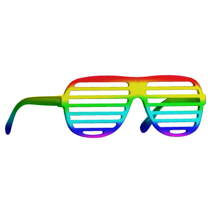Cool Scene Rainbow RGB Shutter Shades - Roblox