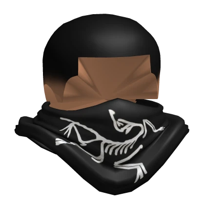 Buzzcut w/ Roc'Teryx Black Neck Scarf | Roblox Item - Rolimon's