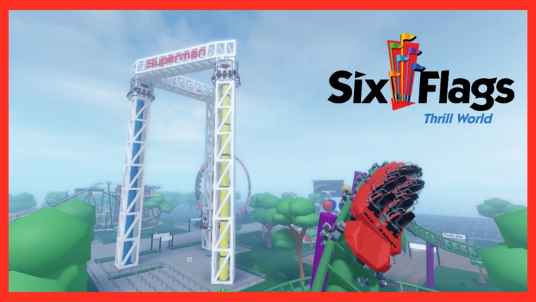 [NOWE RIDES] Park rozrywki │ Six Flags Thrill World - Roblox