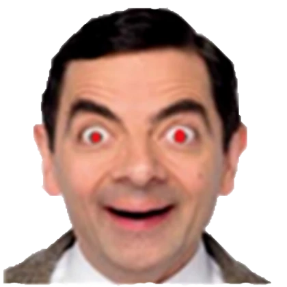 Eye red Mr Bean