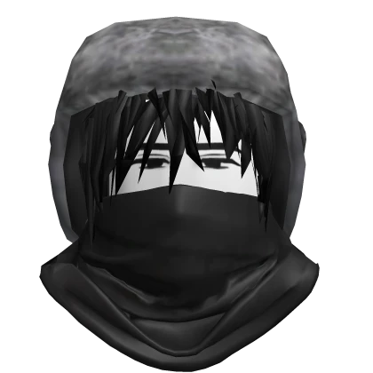 Vkei Ushanka Black Hair Ushanka With Mask Dashie | Roblox Item - Rolimon's