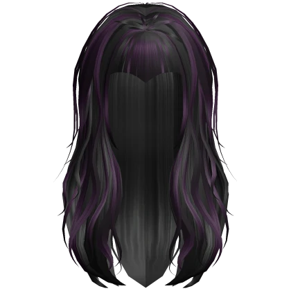 Goth Wicked Witch Vamp Wavy Hair (Purple & Black) | Roblox Item - Rolimon's