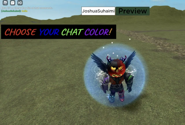 Algoritmo de Resolução de Cores de Chat! - Roblox