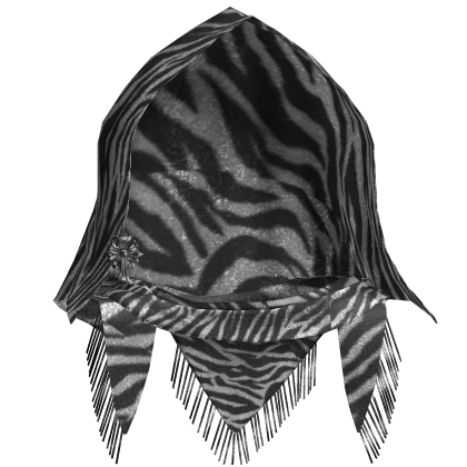 Hoodie With Fluffy Scarf (Zebra) | Roblox Item - Rolimon's