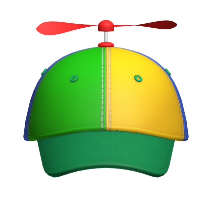 Chapéu de hélice Preppy Party Propeler Cap Kidcore - Roblox