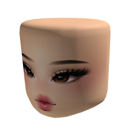 Cute and Trendy Preppy Makeup Face - Dynamic Head - Roblox