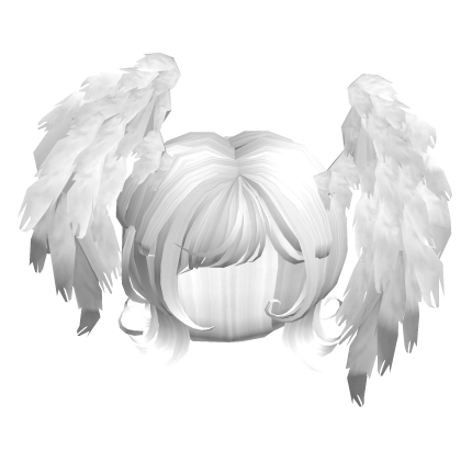 Angelic feathered Wolf Cut [أبيض] - Roblox