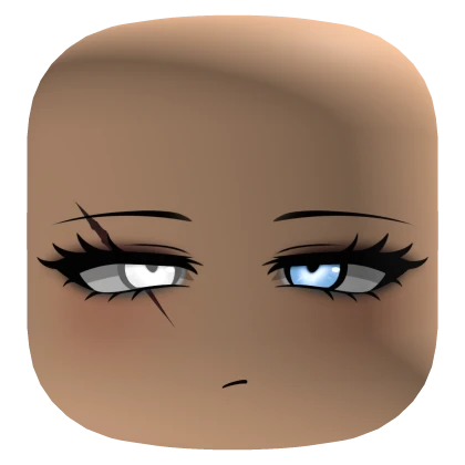 Pretty Face w/ Glowing Blue White Blind Eye Scar | Roblox Item - Rolimon's