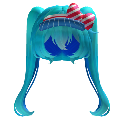 Mesmerizer Miku techo de pigtails vocaloid azul - Roblox