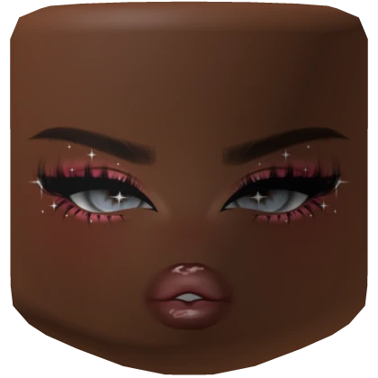 Blush Pink Sparkle Fierce Glam Gloss Makeup Face | Roblox Item - Rolimon's