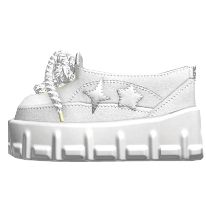 White Chunky Trainers R6 … - Left Shoe Accessory | Roblox Item - Rolimon's