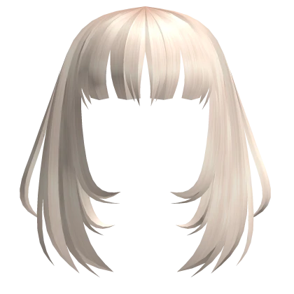 Framed Blunt Bangs in Platinum Blonde | Roblox Item - Rolimon's