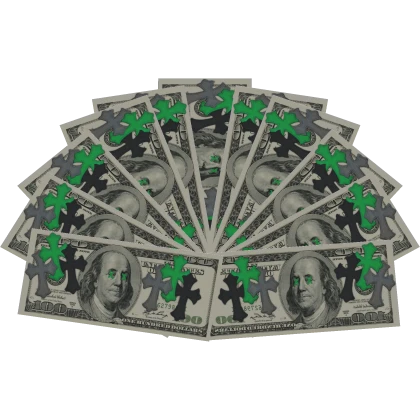 Chrome Money Spread Green | Roblox Item - Rolimon's