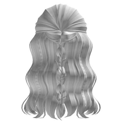 Pretty Curly Princess Hair in White | Roblox Item - Rolimon's