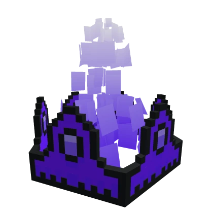 Purple Fiery 8-Bit Royal Crown | Roblox Item - Rolimon's
