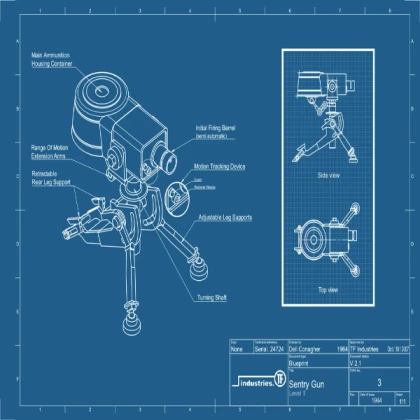 TF2 level 1 sentry blueprints