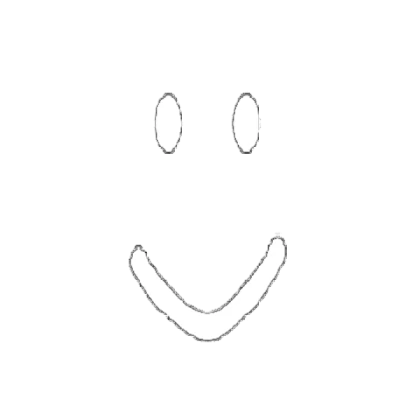 classic roblox face (white)
