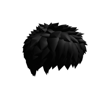 Black Messy Short Fringe - Roblox