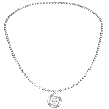Y2K Button Ballchain Necklace - 3.0, Silver | Roblox Item - Rolimon's