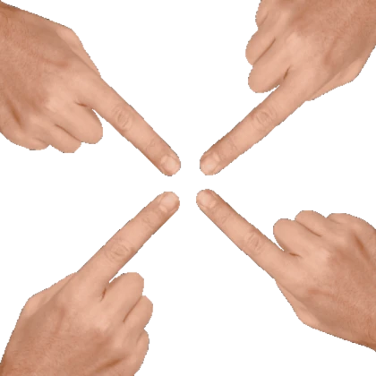 Crosshair hand