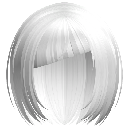 pelo bob punk emo blanco corto - Roblox