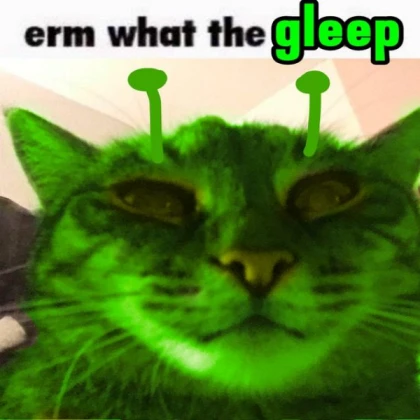 what the gleep alien cat