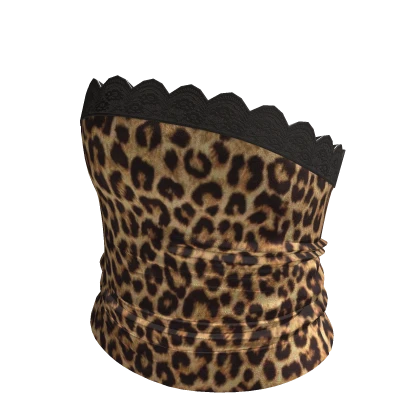 Leopard Print Gyaru Tube Top | Roblox Item - Rolimon's
