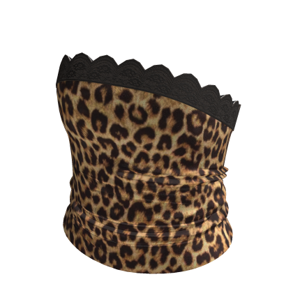 Leopard Print Gyaru Tube Top - Roblox
