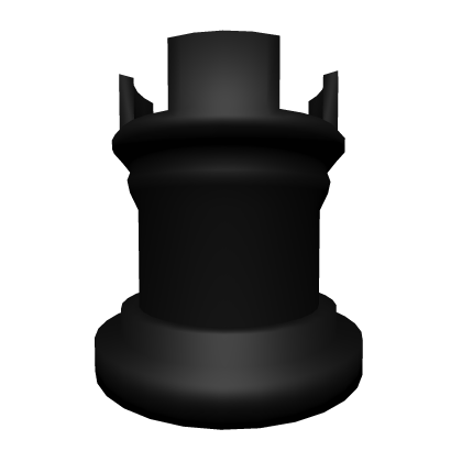 Rook de cabeza de ajedrez (negro) - Roblox