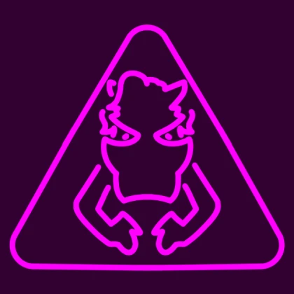 Glamrock Mangle Neon Logo