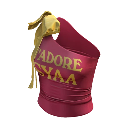 j'adore syaa asymmetrical hot pink top & ribbo | Roblox Item - Rolimon's