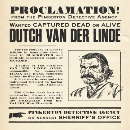 wanted poster rdr