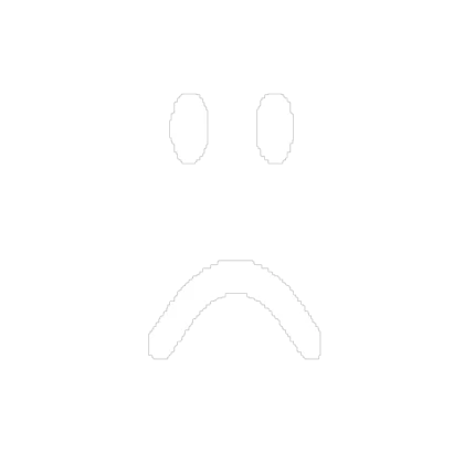 White Sad Face