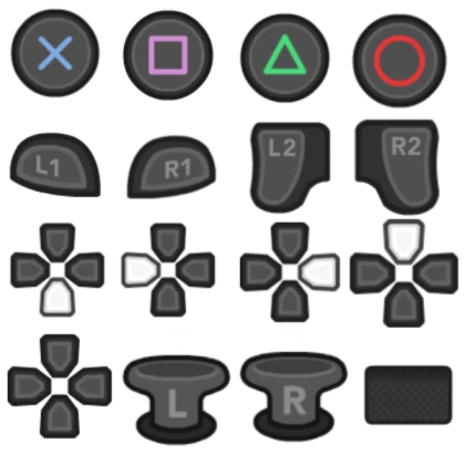 PlayStation 4 Buttons Sheet