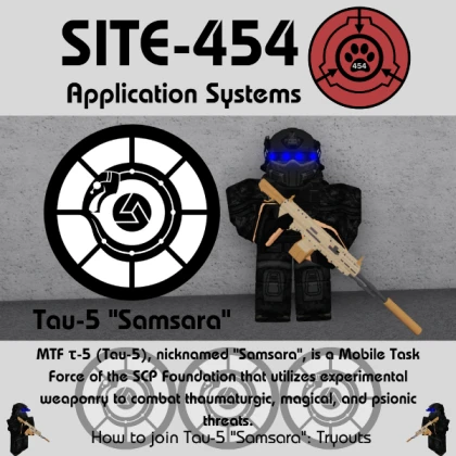 SCP MTF Tau-5 Application Poster (Site-454)