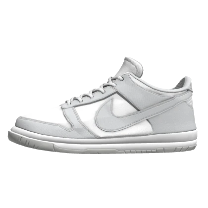 Low Dunks Grey With White - Left Shoe Accessory | Roblox Item - Rolimon's