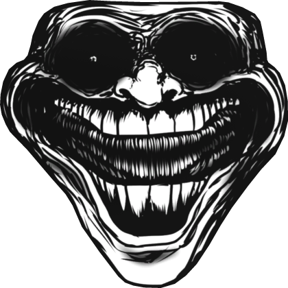 Uncanny Creepy Staring Trollface แคชเอาท์ - Roblox