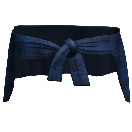 Blue Tied Waist Flannel Hoodie 1.0 | Roblox Item - Rolimon's
