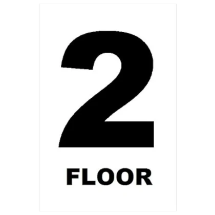 Floor 2 sign