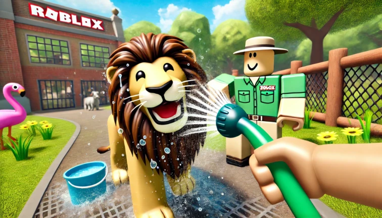 女 Trabaja en un zoológico - Roblox