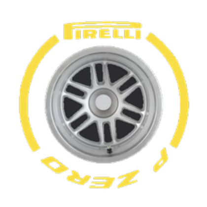F1 Tire Yellow
