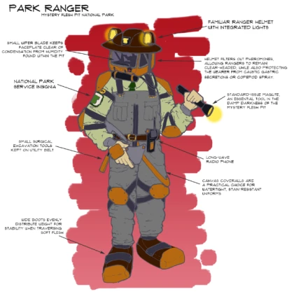 mystery flesh pit Park ranger
