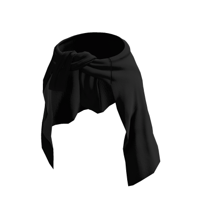 Jaket Terikat Hitam Padat - Roblox